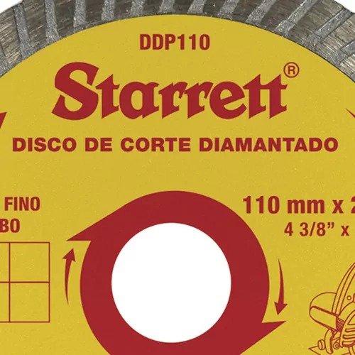 Disco de Corte Diamantado Porcelanato 110MM - Starrett